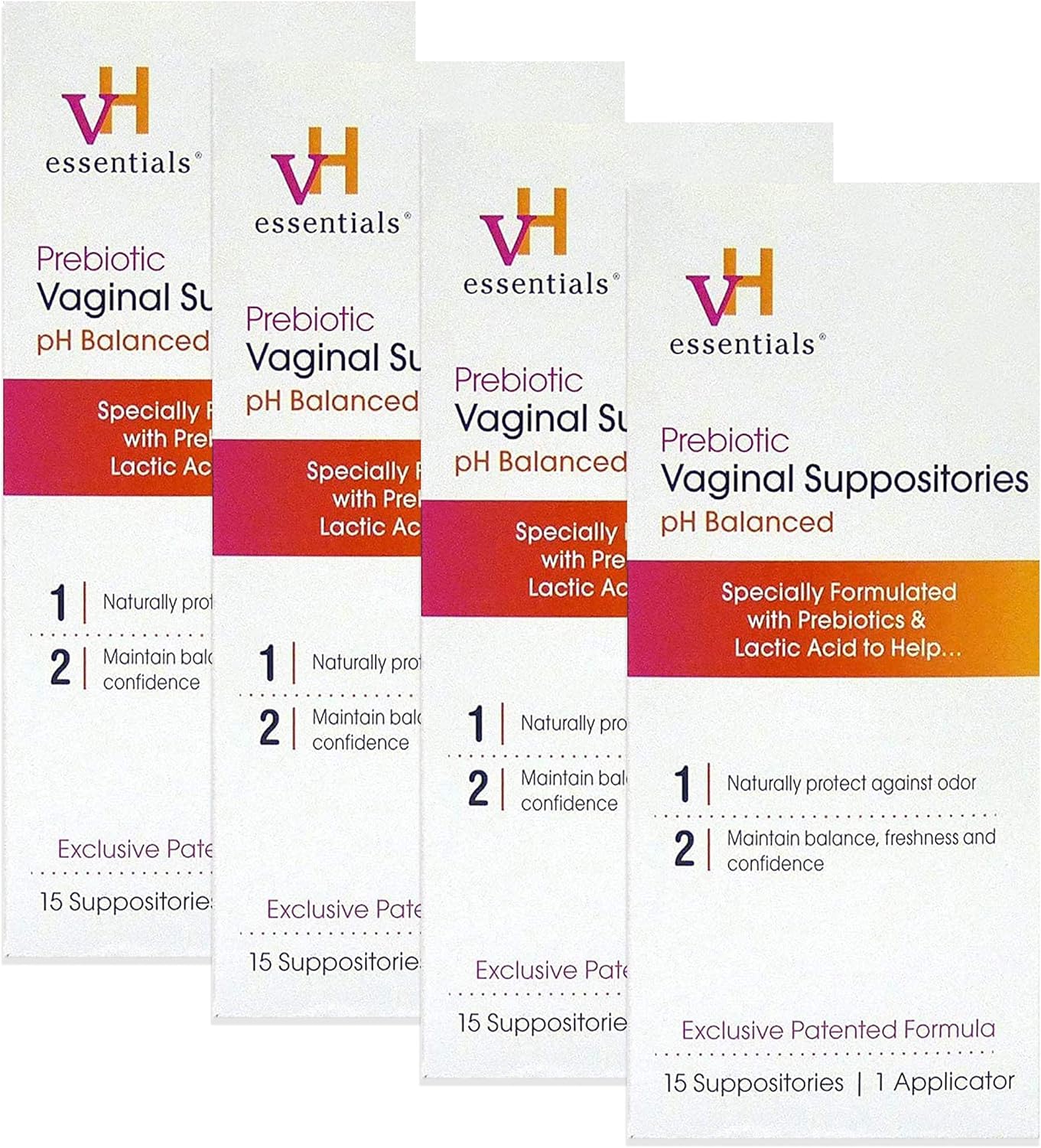 Vh Essentials Prebiotic Ph Balanced Vaginal Suppositories - Vh Essentials